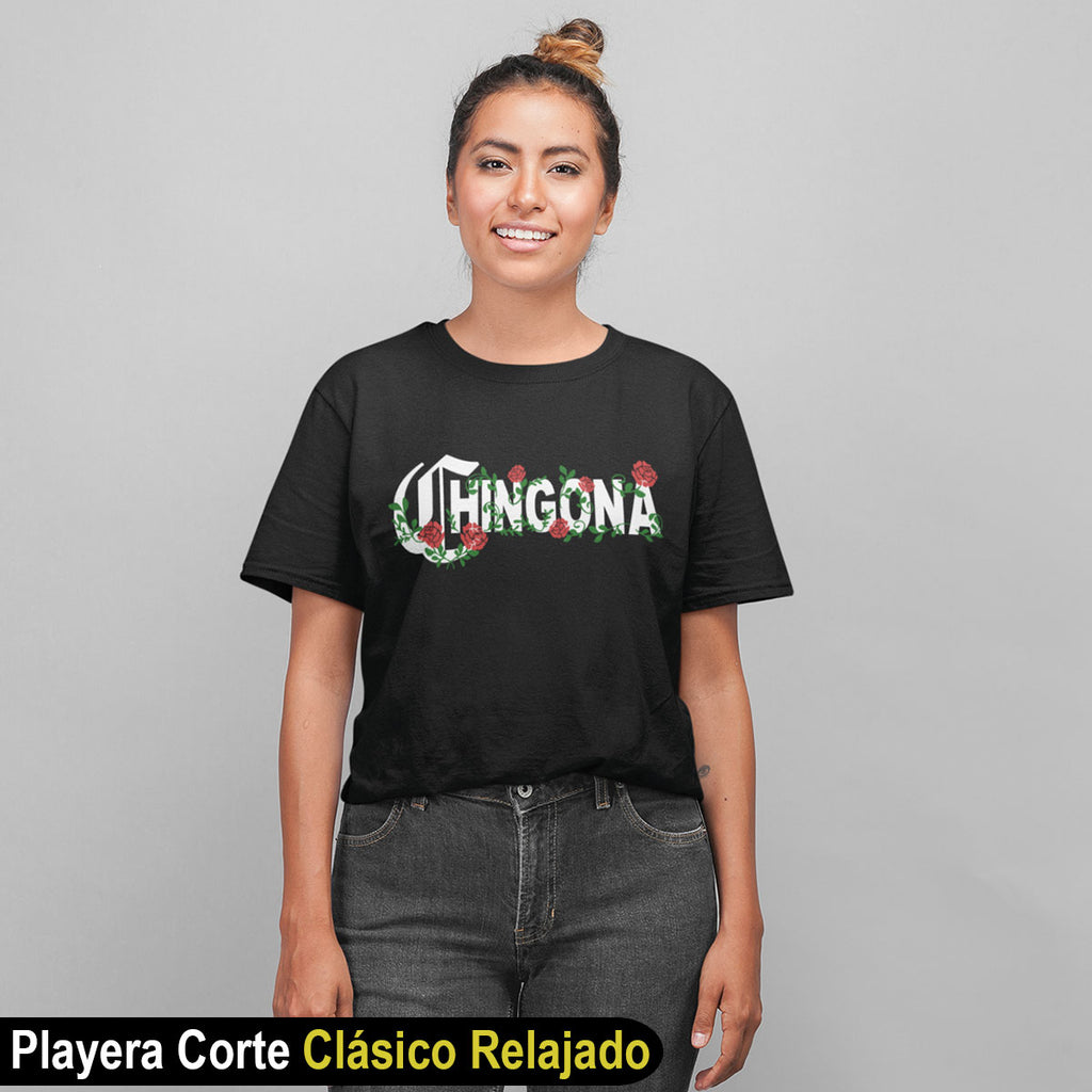 Playera Chingona Floral