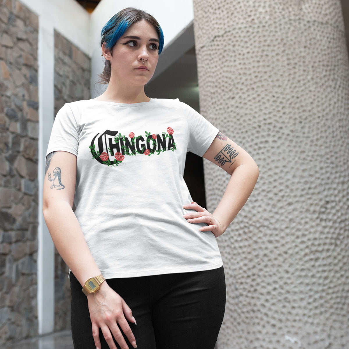 Playera Chingona Floral