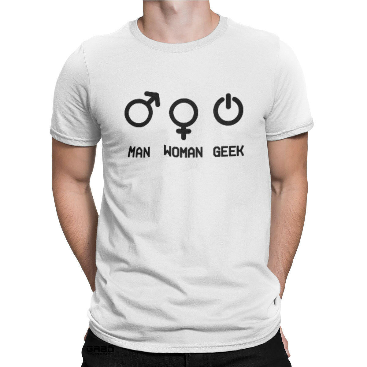 Playera Man Woman Geek